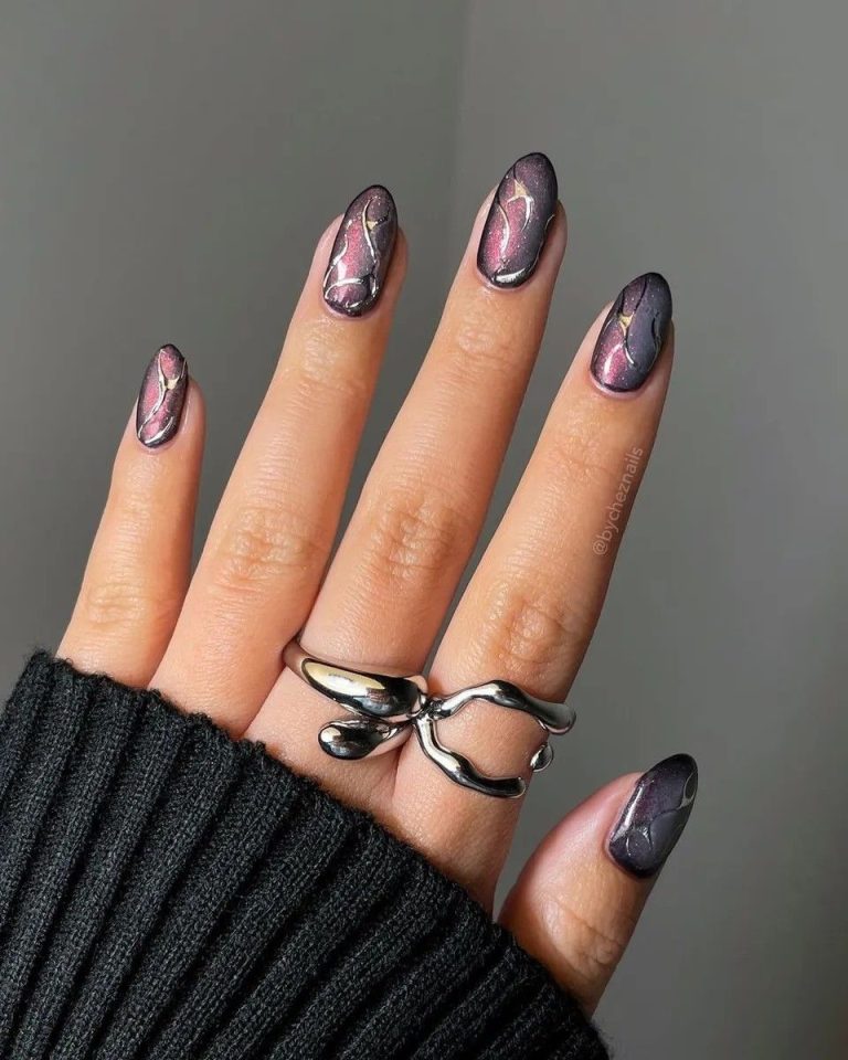 Fall Cat Eye Nails 2025: 20 Irresistible Designs That Capture the ...