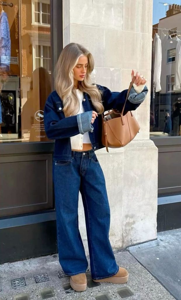Jean Jacket Outfits 2025: 25 Bold Ways to Wear Oversized, Cropped and ...