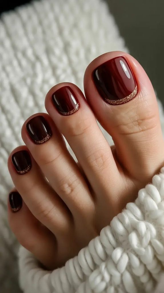 Winter Toe Nail Colors 2026 – 21 Trendy Pedicure Ideas from Deep Cherry ...